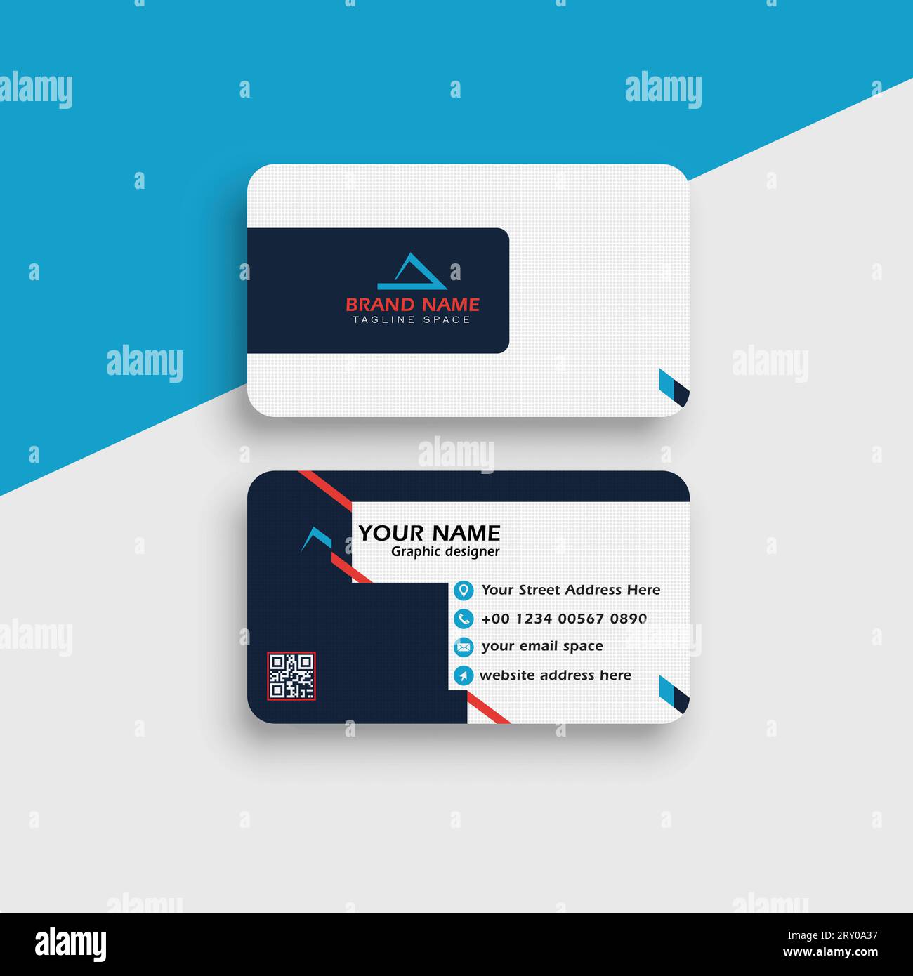 Modern business card template design Stock Vector Image & Art - Alamy