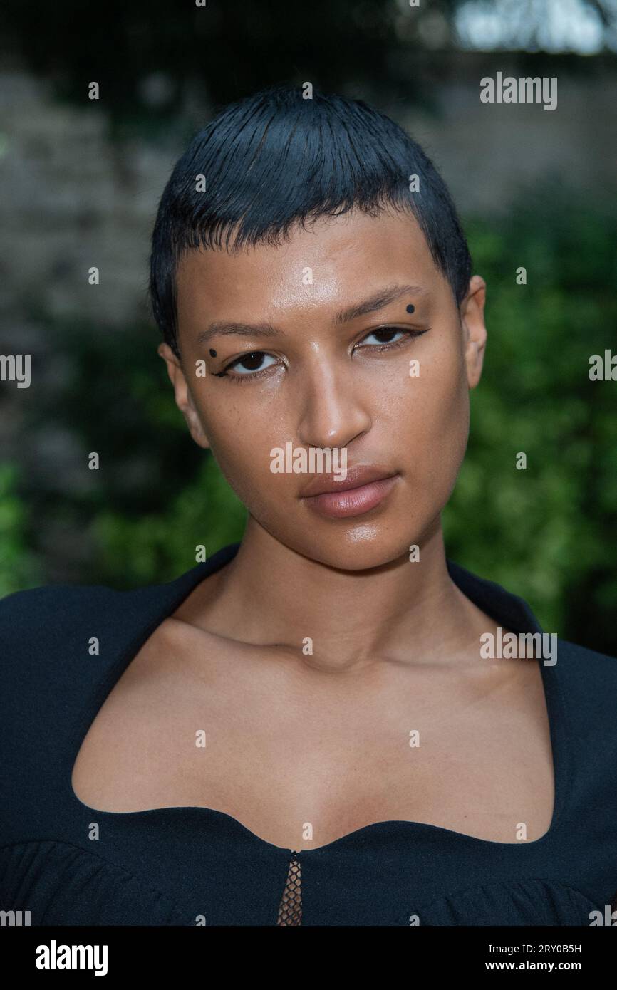 Paris, France, on September 27, 2023. Ciarda Hall attending the Didu ...