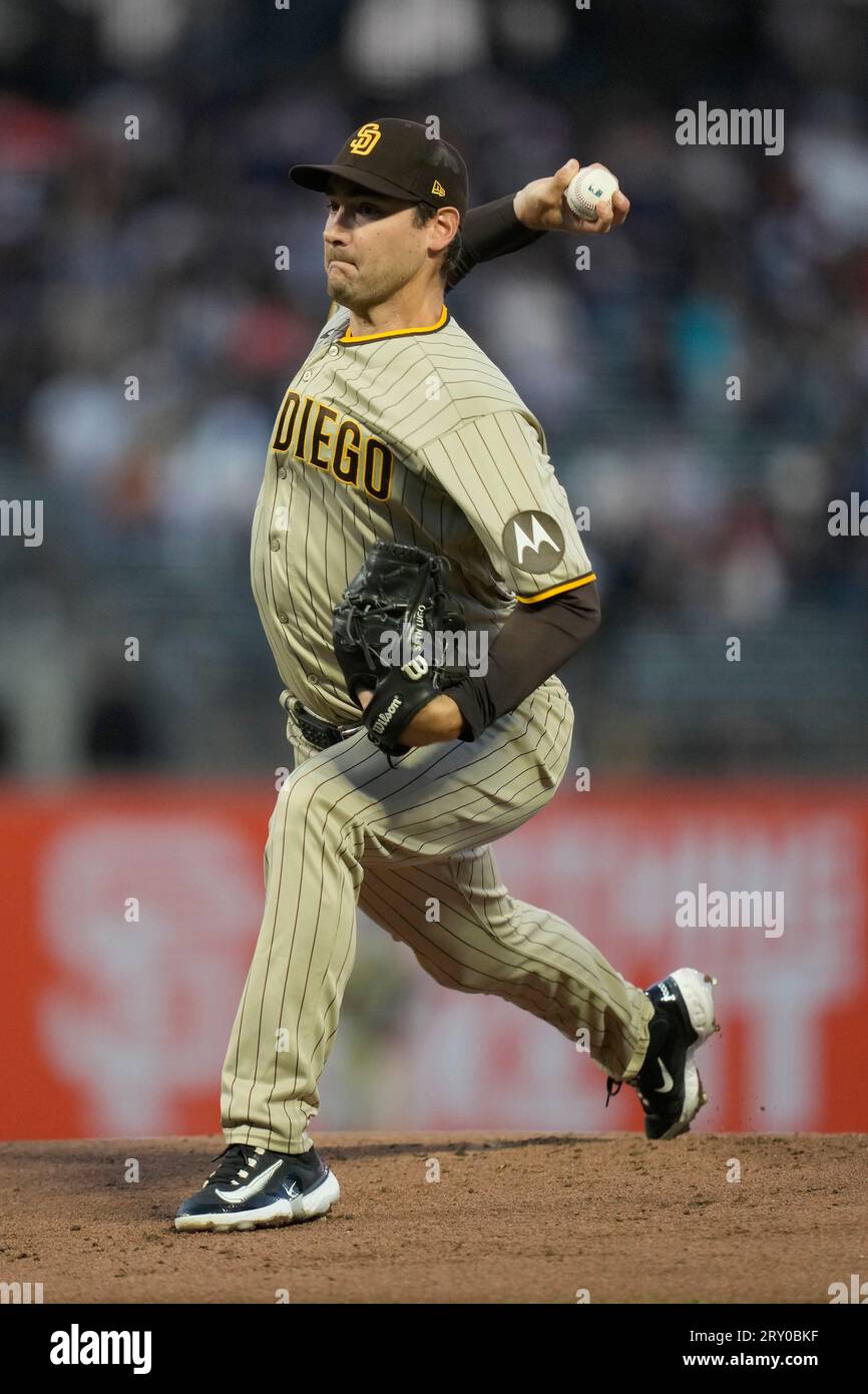 San Diego Padres' Seth Lugo during a baseball game against the San ...