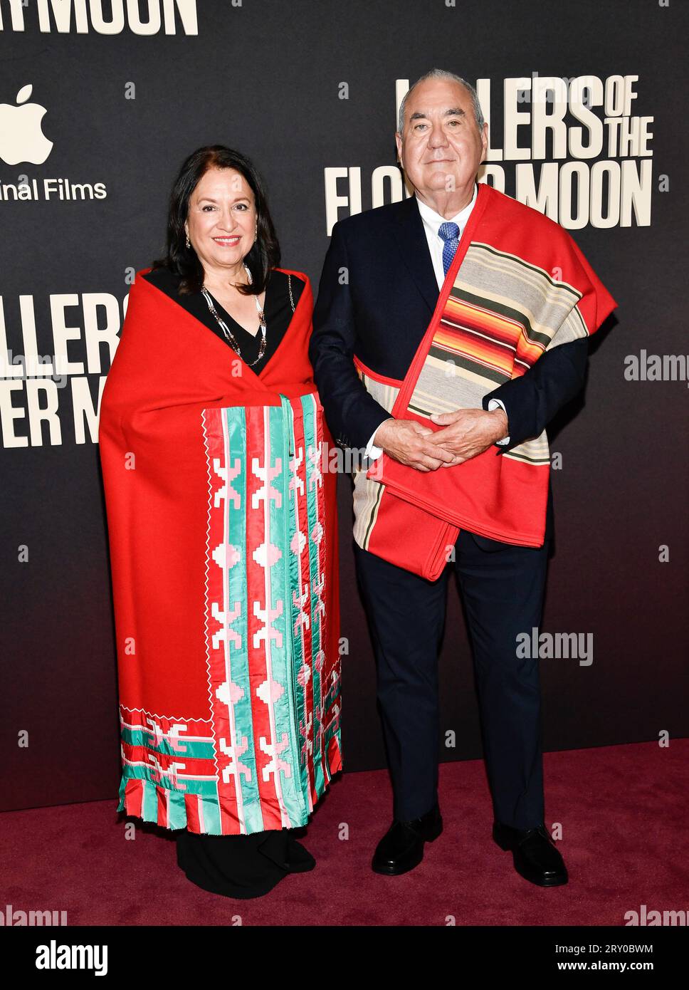 Principal Chief of the Osage Nation Geoffrey Standing Bear, right, and ...
