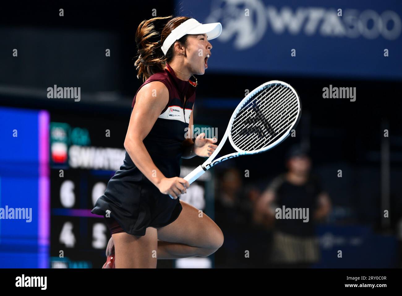 Mai Hontama (JPN), SEPTEMBER 27, 2023 - Tennis : Women's Singles Round 16 at Ariake Coliseum ...