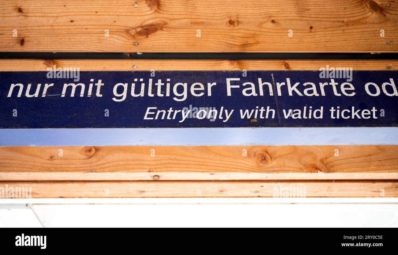 Entry only with valid ticket hi-res stock photography and images - Alamy