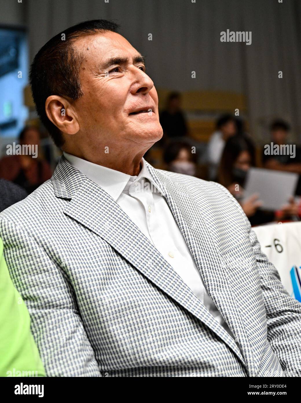 Ryohei Ibuki's grandfather Goro Ibuki is seen before the 2023 East ...