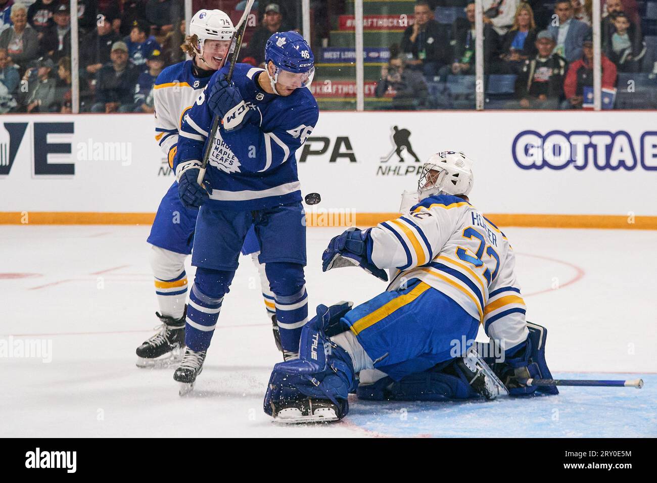 September 27, 2023, Ontario, Canada: Toronto Maple Leafs' Alex Steeves ...