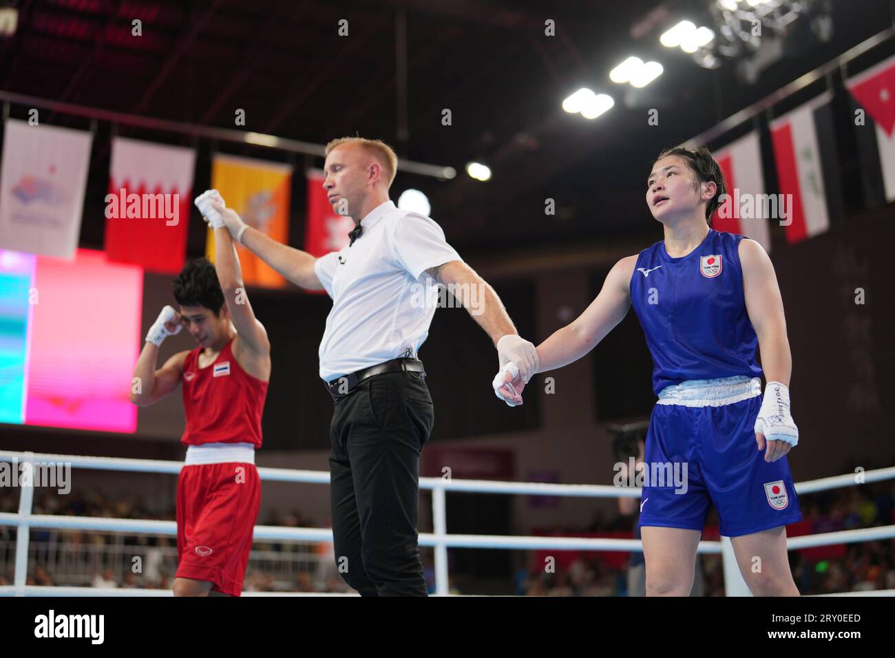 (L to R) Raksat Chuthamat (THA), Tsukimi Namiki (JPN), SEPTEMBER 27 ...