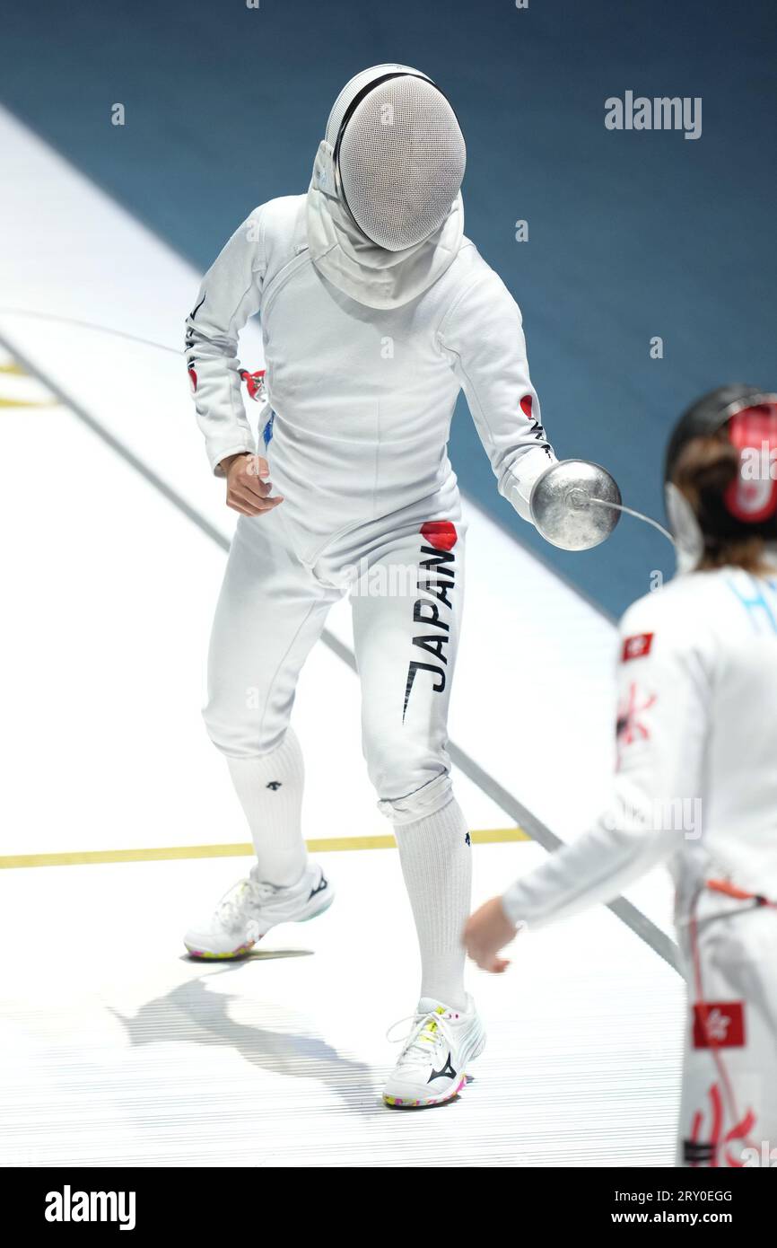 Miho Yoshimura (JPN), SEPTEMBER 27, 2023 - Fencing : Women's Epee Team ...