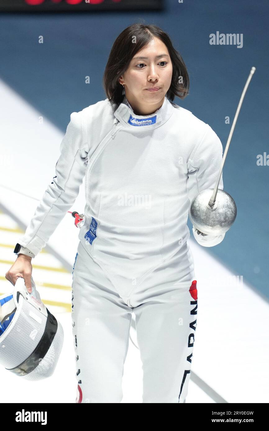 Miho Yoshimura (JPN), SEPTEMBER 27, 2023 - Fencing : Women's Epee Team ...