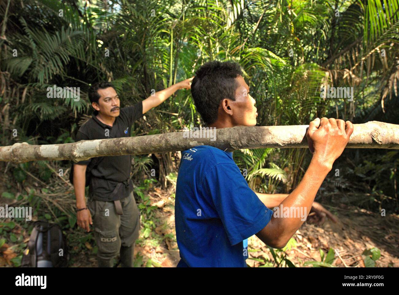 Ridwan Setiawan—popularly known as Iwan Podol, a ranger working with ...