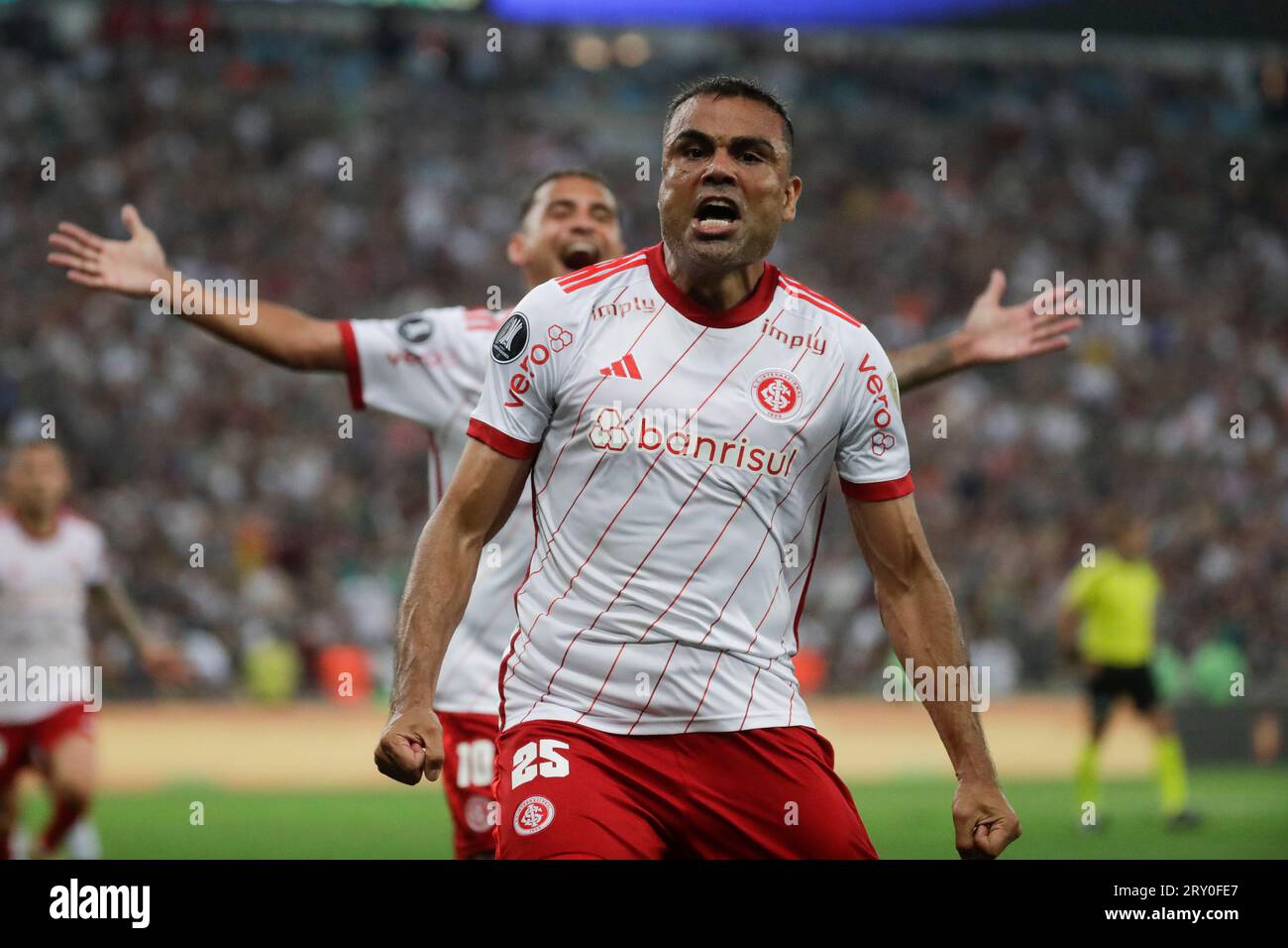 Gabriel Mercado of Brazil's Internacional celebrates a goal that was ...