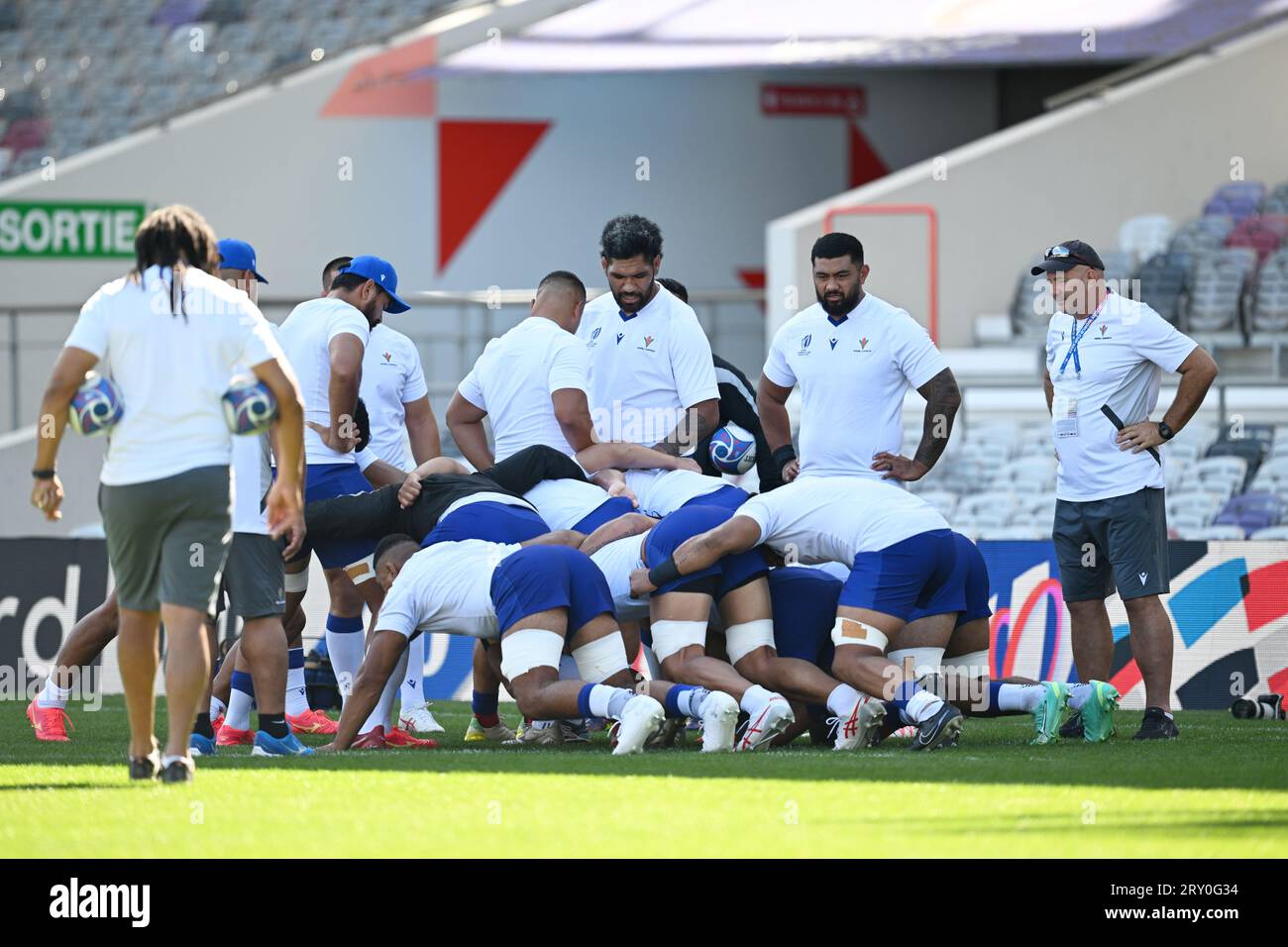 Samoa team group (SAM), SEPTEMBER 27, 2023 - Rugby : 2023 Rugby World ...