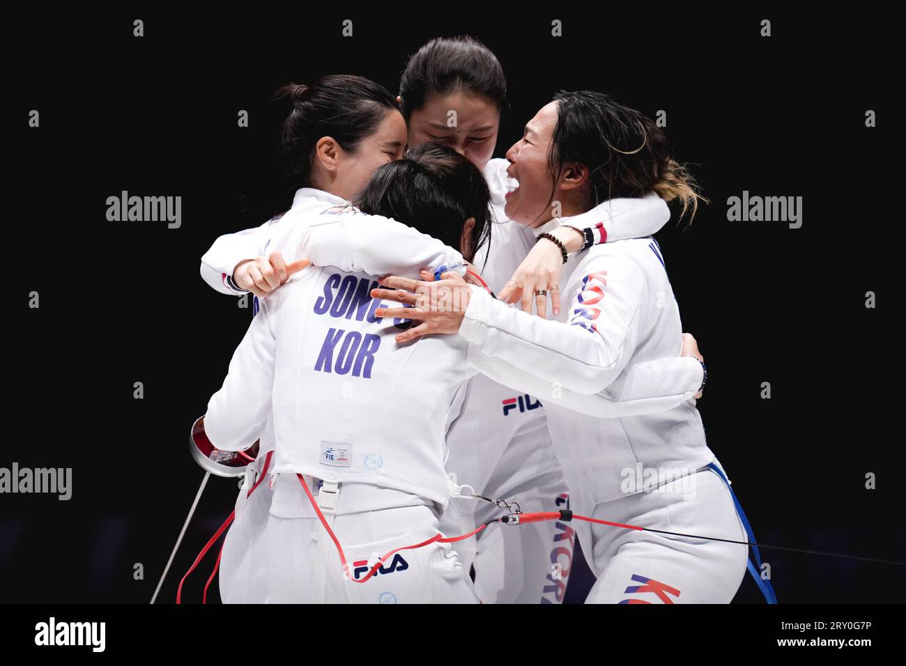 Korea team group, SEPTEMBER 27, 2023 - Fencing : Women's Epee ...