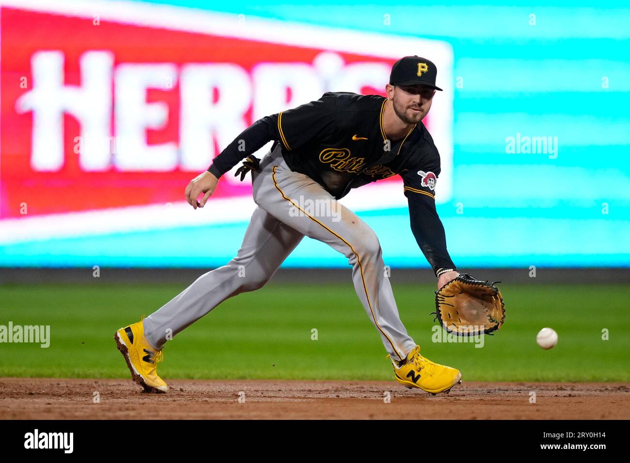 Pittsburgh Pirates' Jared Triolo plays during a baseball game ...