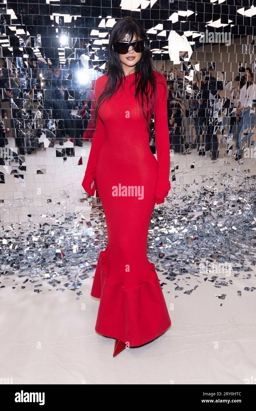 Kyle Jenner attends ACNE STUDIOS Spring/Summer 2024 Runway during Paris ...