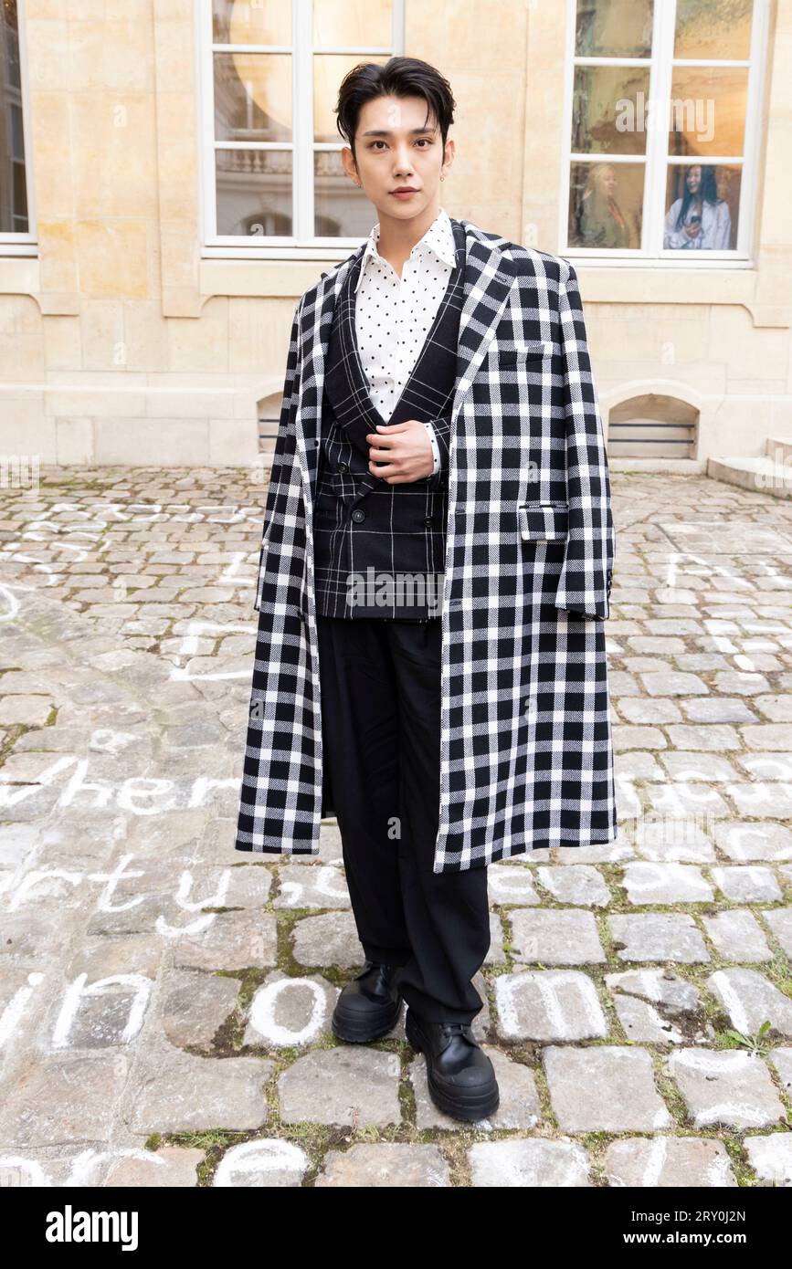 Joshua from Seventeen attends MARNI Spring/Summer 2024 Runway during ...
