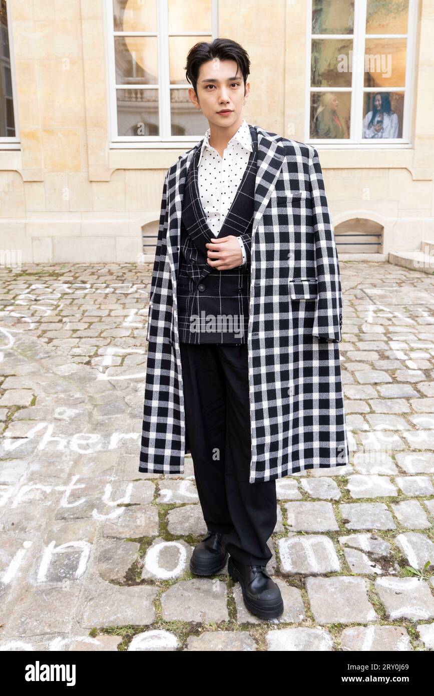 Joshua from Seventeen attends MARNI Spring/Summer 2024 Runway during ...
