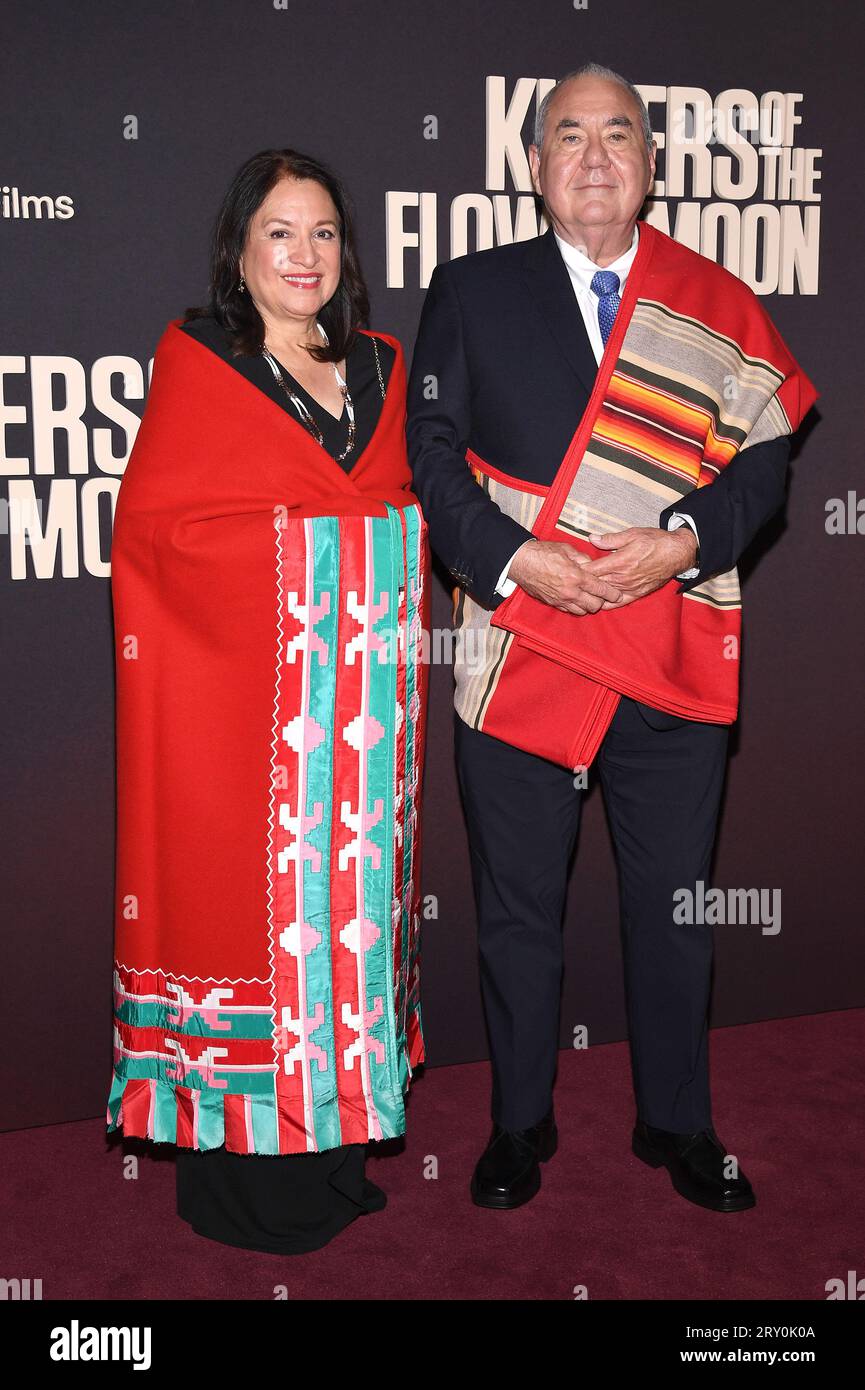 (L-R) Julie Standing Bear and Osage Nation Principal Chief Geoffrey ...