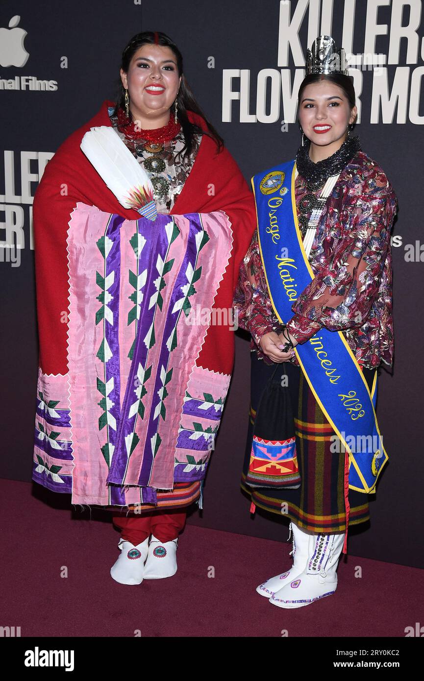 (L-R) Osage Nation Princesses Gianna "Gigi" Sieke and Lawren "Lulu ...