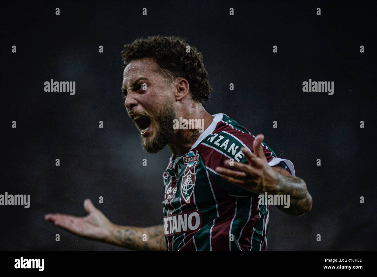 Fluminense player Guga, during a match against Internacional, valid for ...