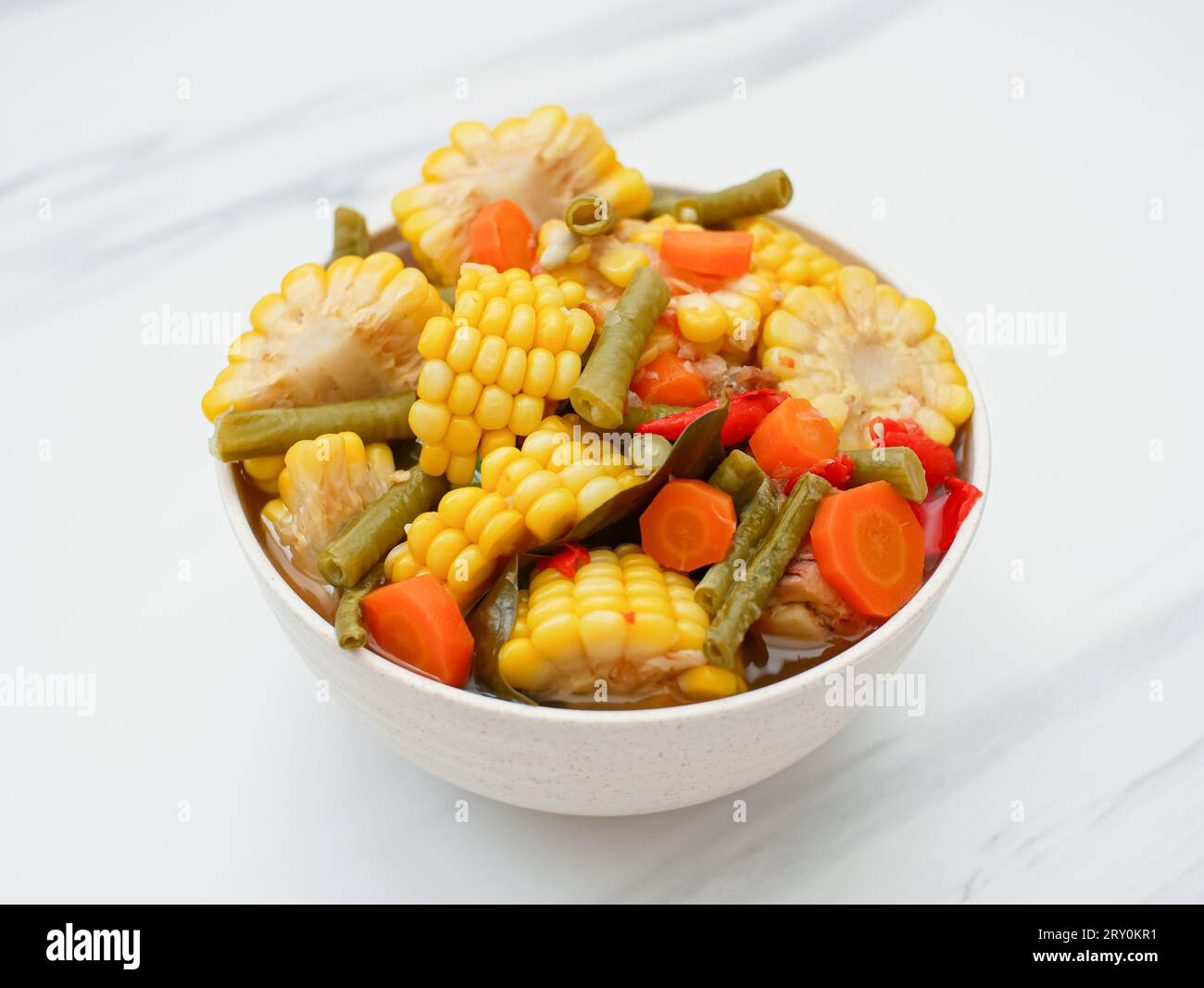 Sayur asem or vegetable tamarind is an Indonesian vegetable soup. It is ...