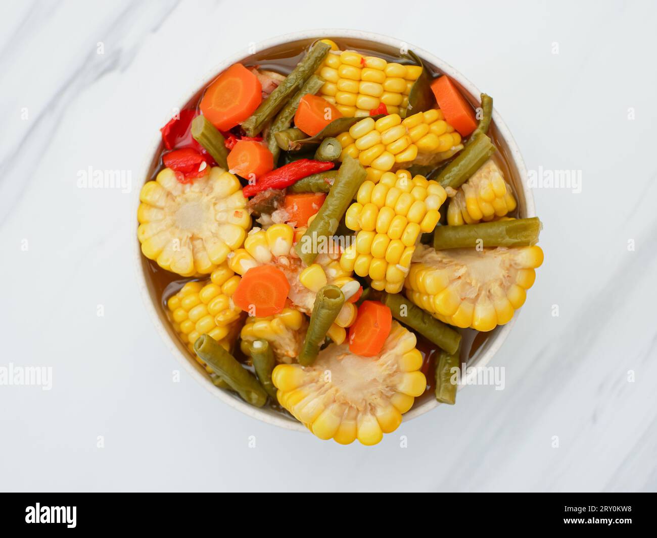 Sayur asem or vegetable tamarind is an Indonesian vegetable soup. It is ...