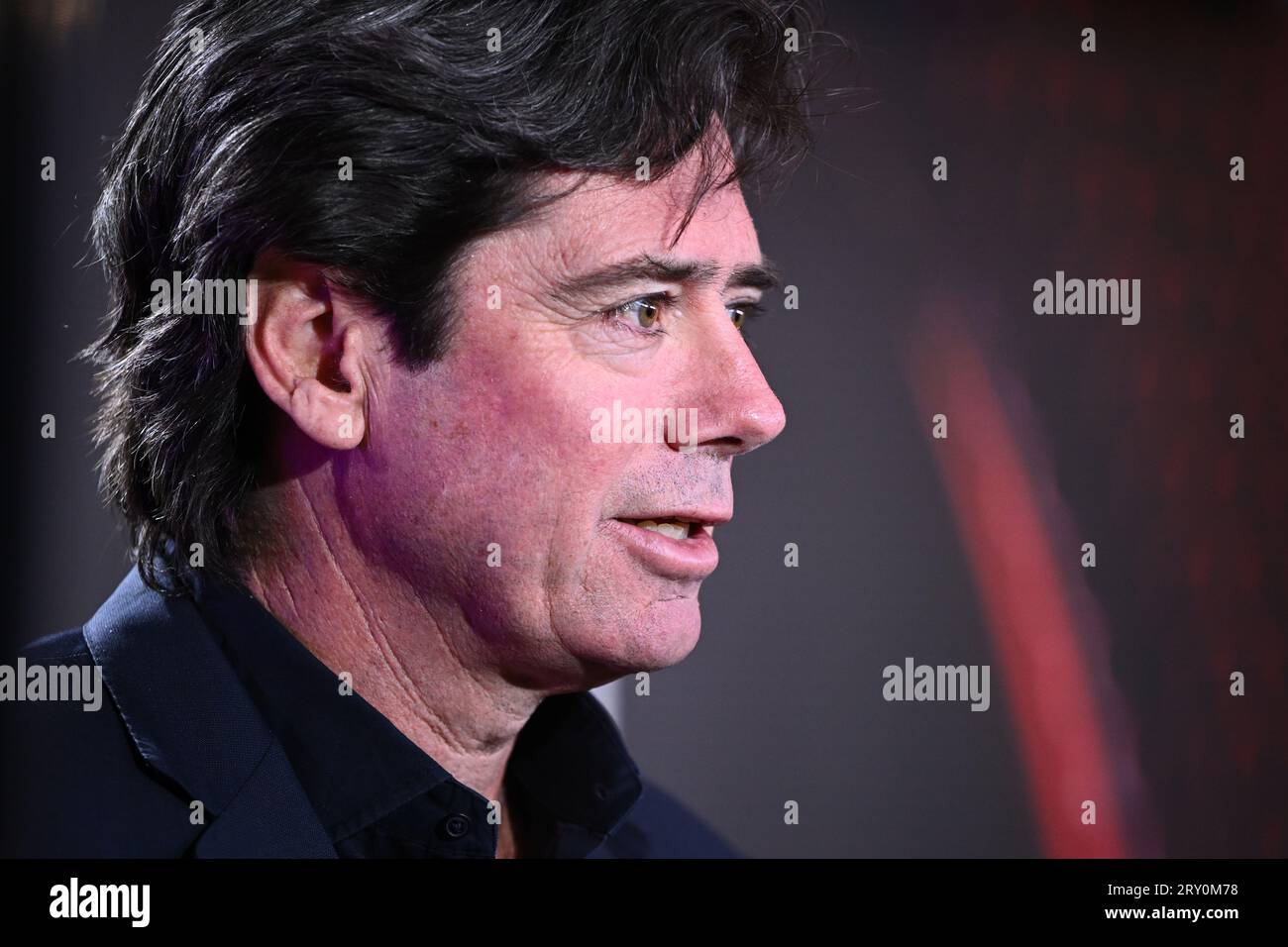 AFL CEO Gillon McLachlan speaks during a press conference at the MCG in ...