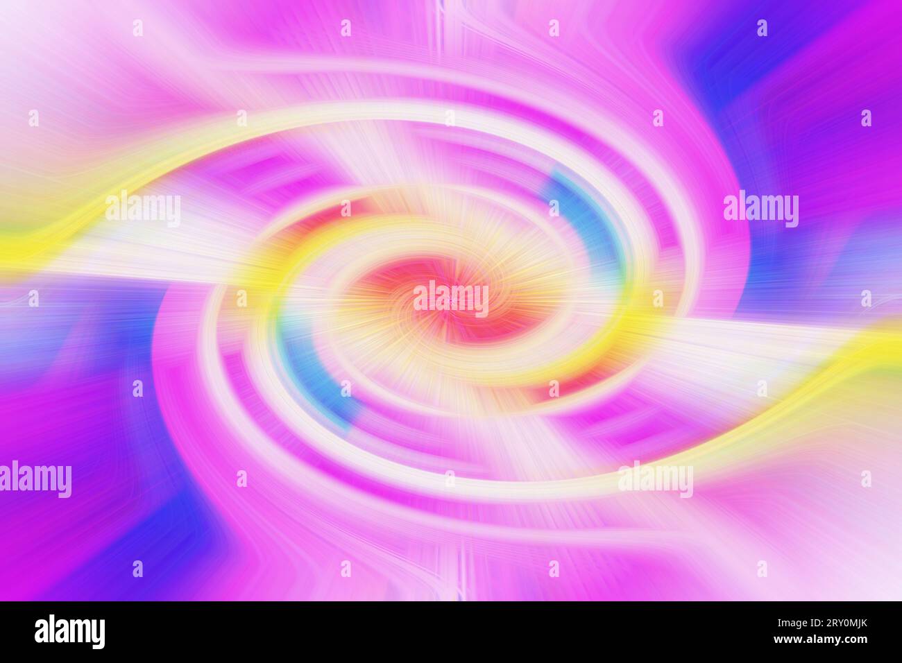 immersive journey through abstract multicolored neon glowing curved ...