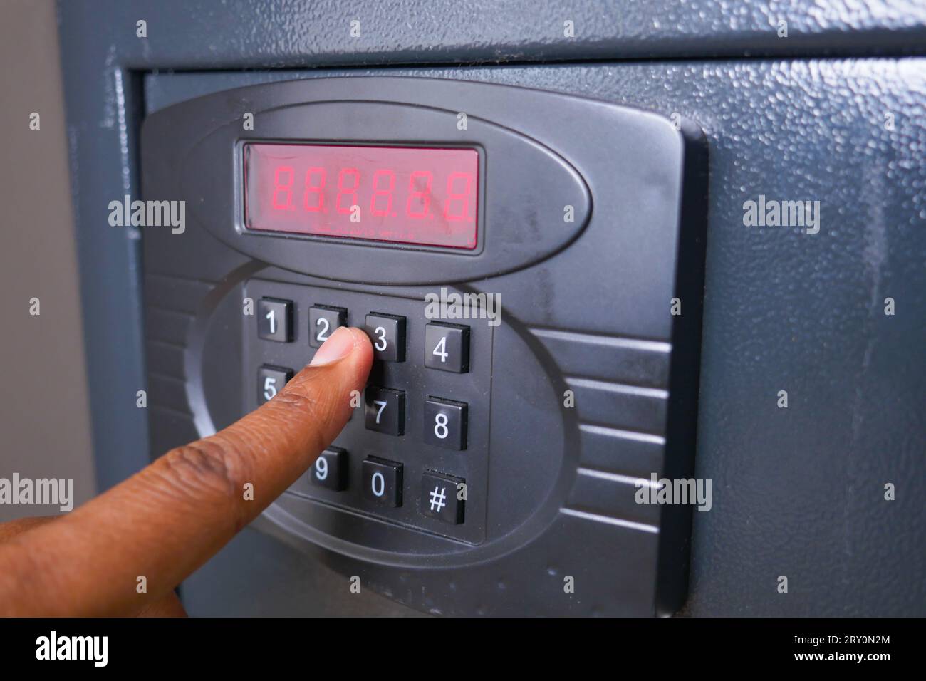 Safe dial lock close up background Stock Photo - Alamy