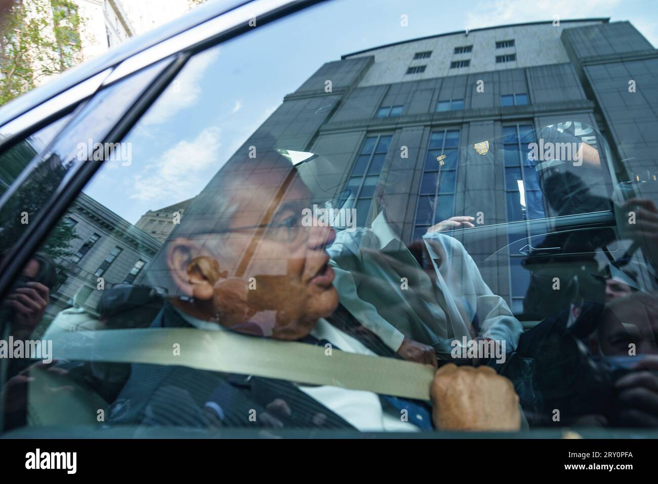 US Senator representing New Jersey Bob Menendez and his wife Nadine ...