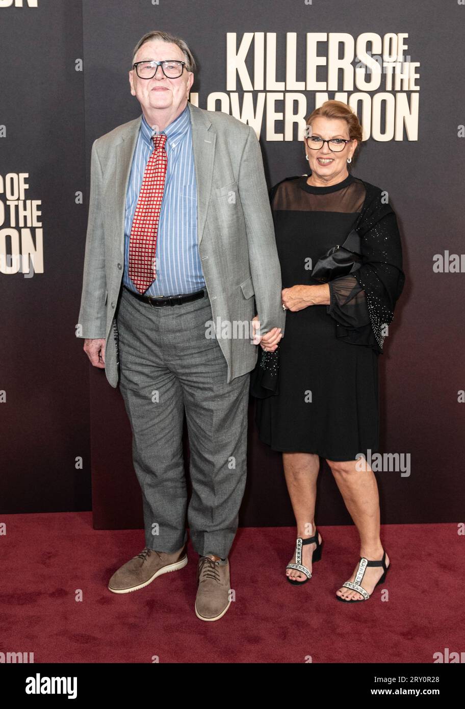 Gene Jones (L) attends premiere of the movie Killer os the Flower Moon ...