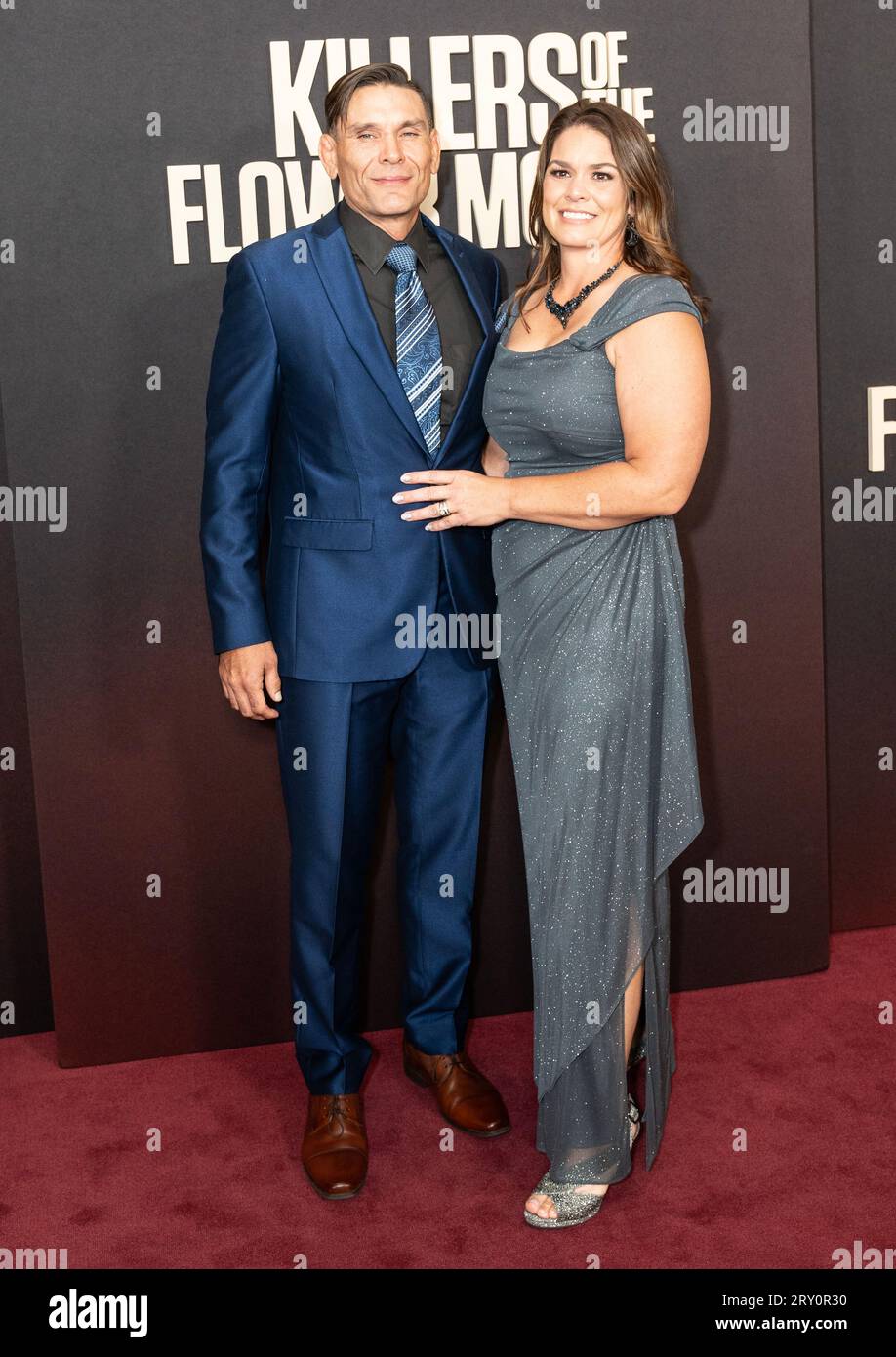 Tommy Schultz (L) attends premiere of the movie Killer os the Flower Moon at Alice Tully Hall in ...