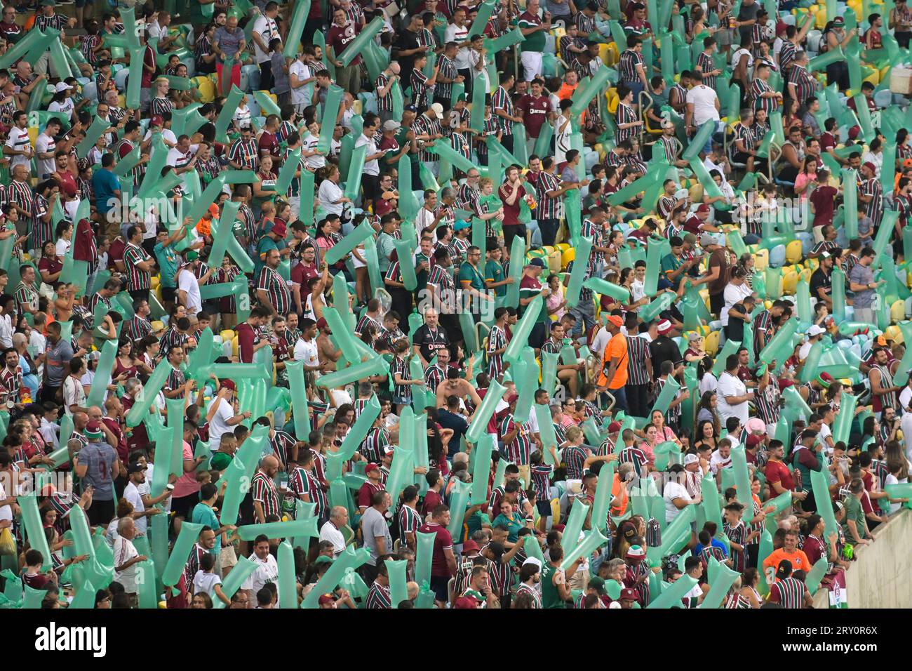 Rio, Brazil - september 27, 2023, Fans in match between Fluminense (BRA ...