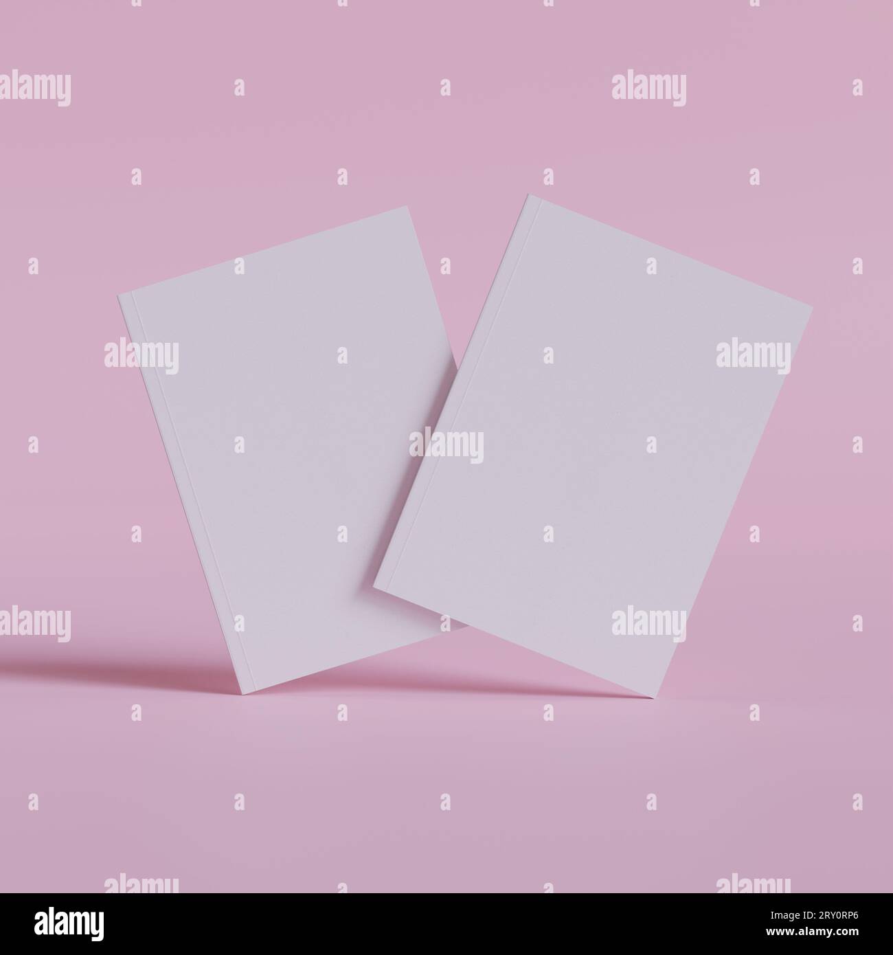 A4 Magazine white color and realistic texture rendering 3D Stock Photo ...