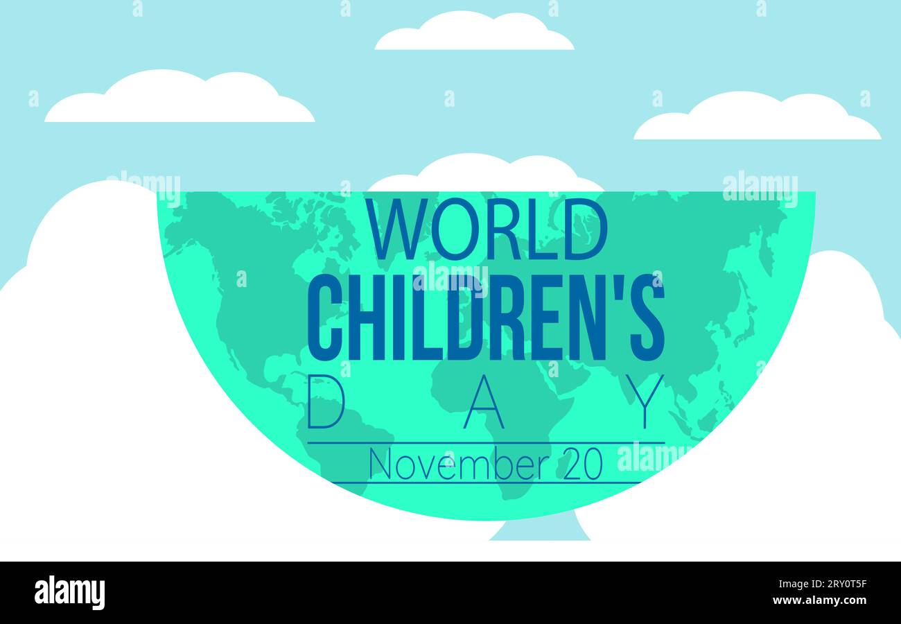 World Children's Day Illustration Celebrating Youth and Education ...