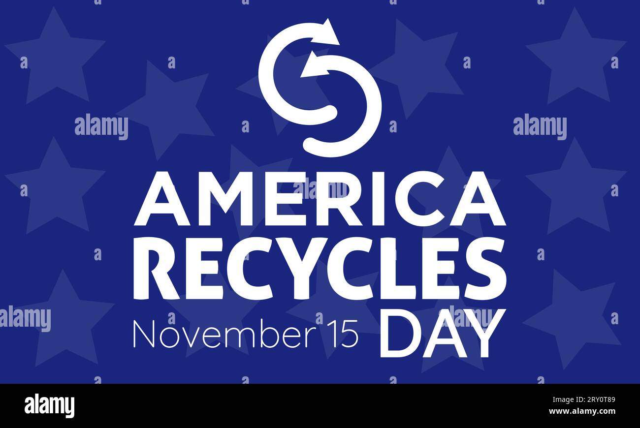 America Recycles Day Concept with Eco-Friendly Recycling Symbol ...