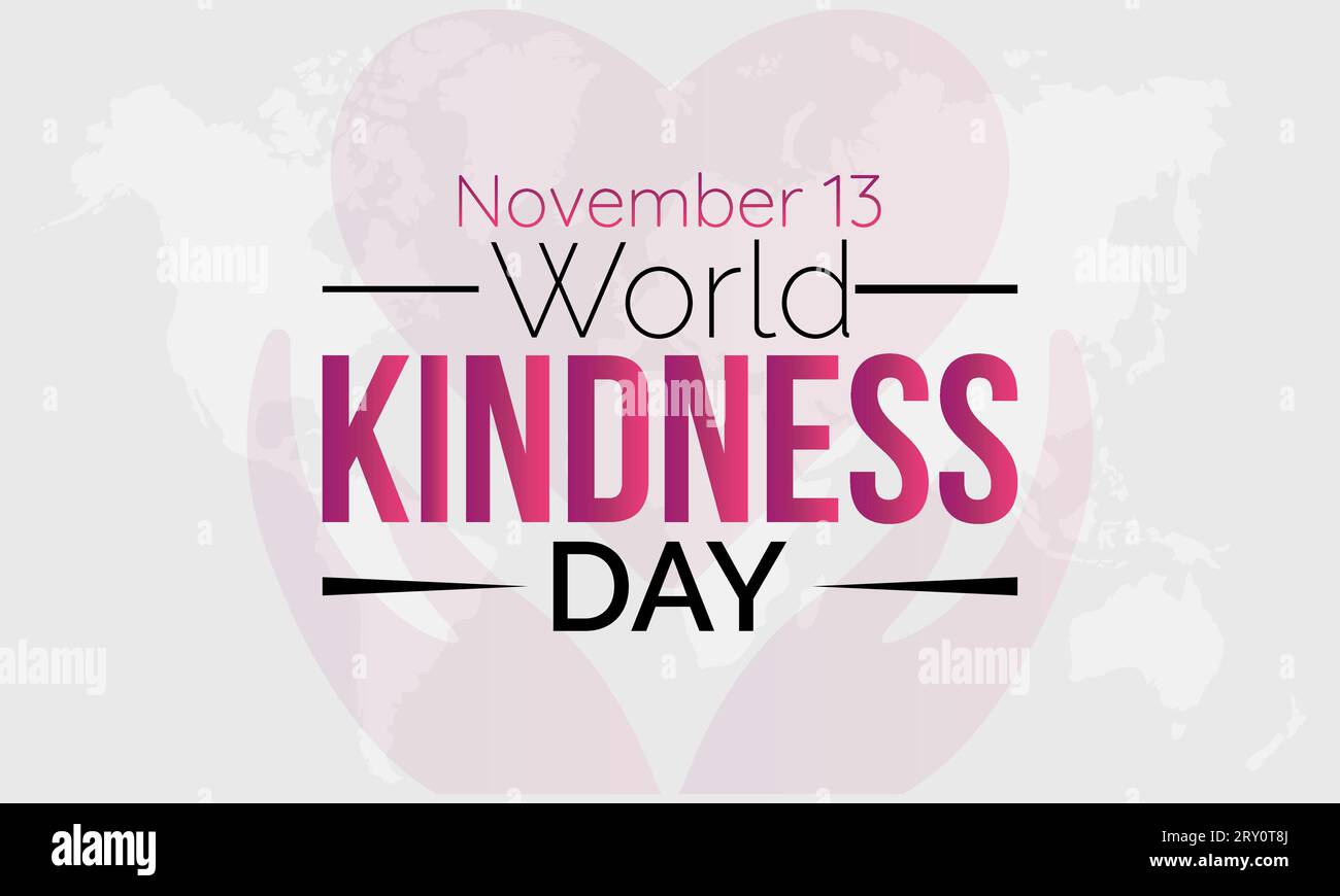 World Kindness Day Vector Illustration with Hearts and Helping Hands ...