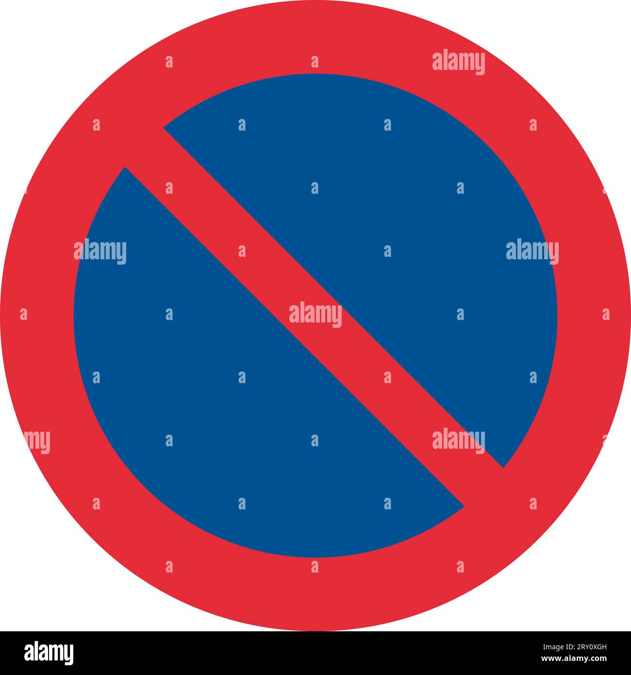 No parking sign temporary Stock Vector Images - Alamy