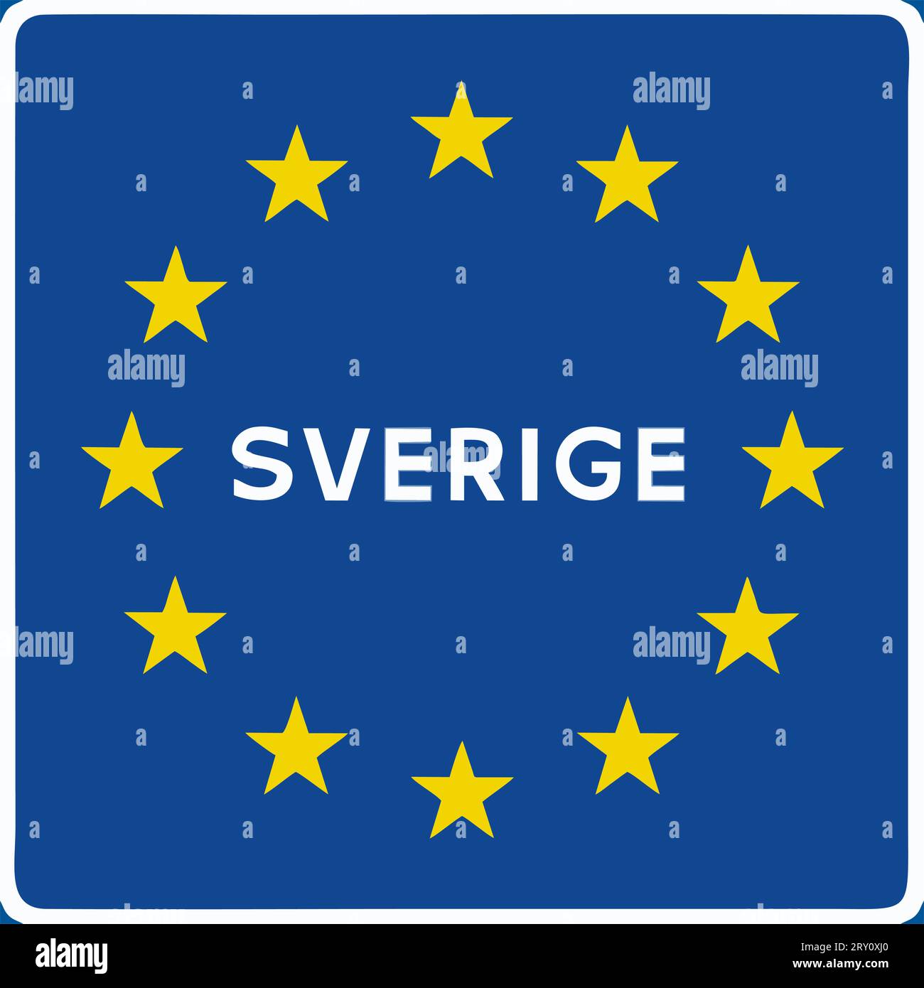 Sign when entering Sweden from another country, Signs giving ...