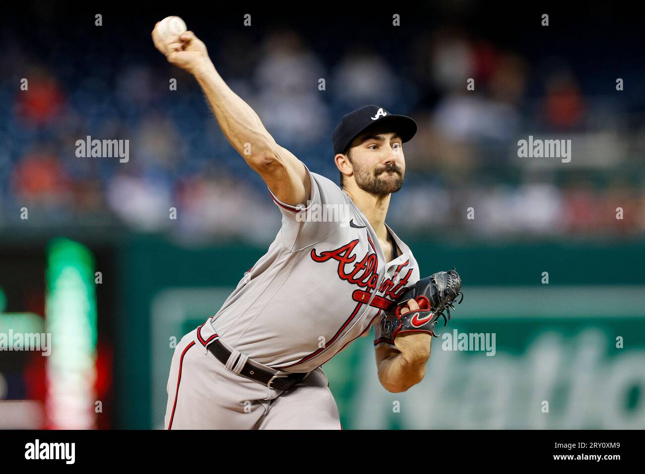 Atlanta Braves starting pitcher Spencer Strider (99) throws to the ...
