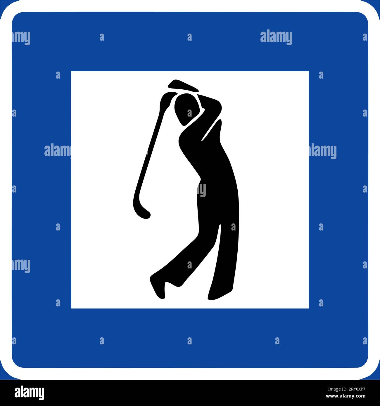 Golf course , Signs giving information, Special regulation, Road signs ...