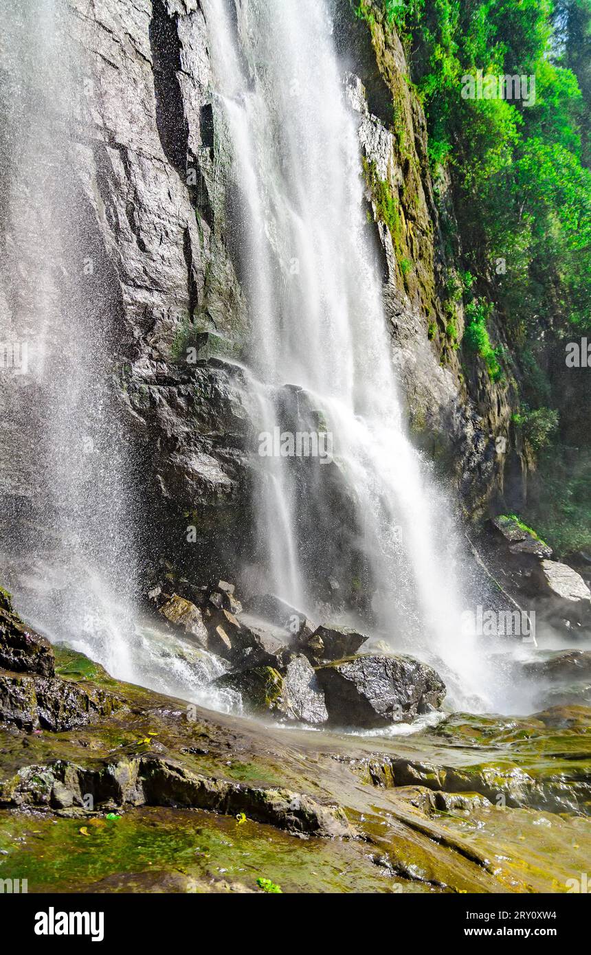 The famous Ramboda Falls in the area of Pussellawa, Sri Lanka (Ceylon ...