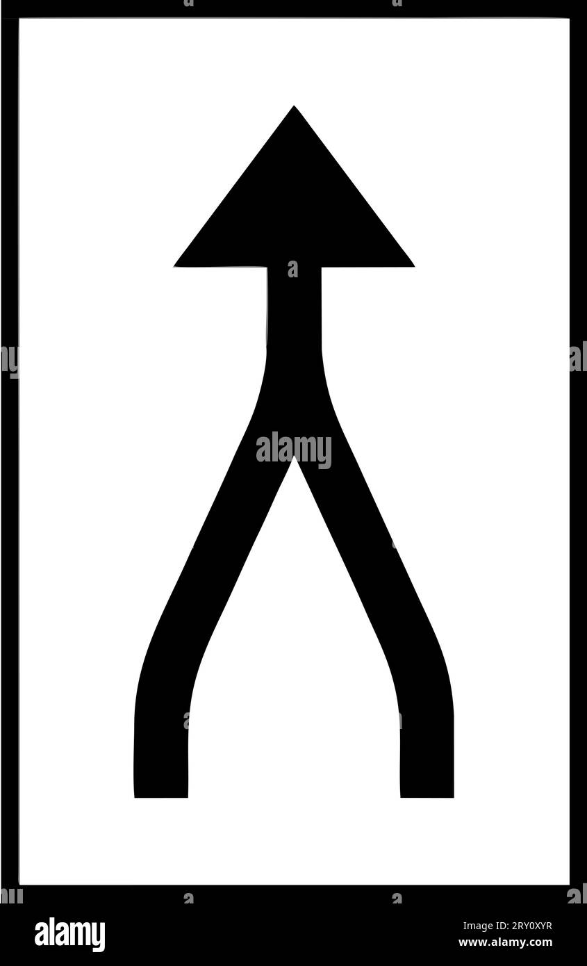 Lane merge, Signs giving information, Special regulation, Road signs in ...