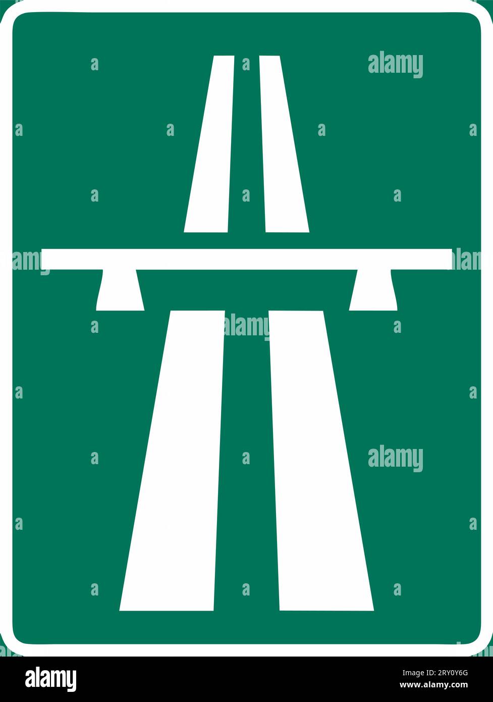 Motorway, Special regulation signs, Road signs in Sweden Stock Vector ...