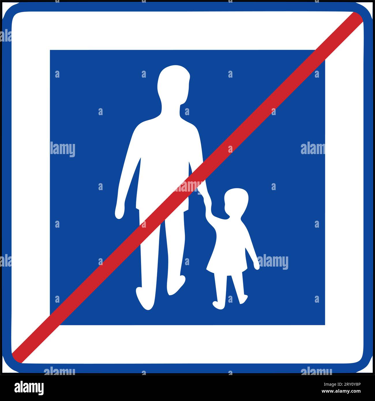 End of pedestrian are, Special regulation signs, Road signs in Sweden ...