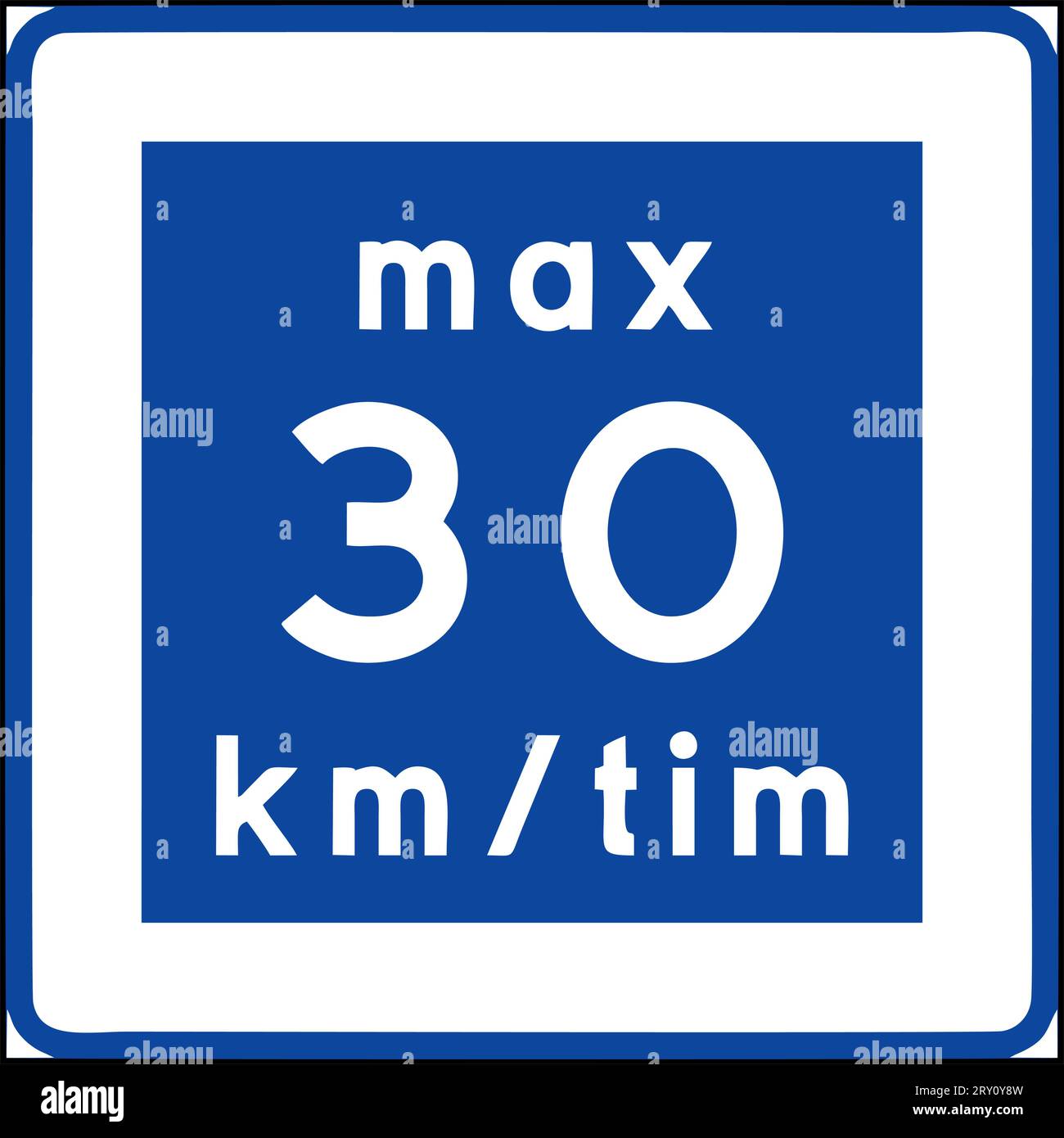 Low-speed road (recommended top speed), Special regulation signs, Road ...