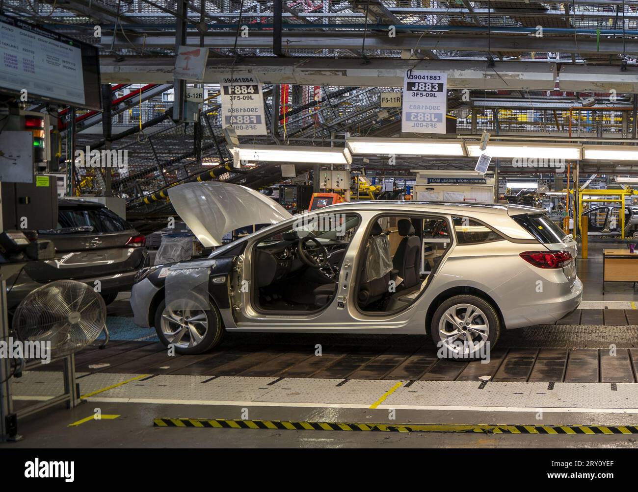 File photo dated 06/07/21 of the Astra assembly line at Vauxhall's ...