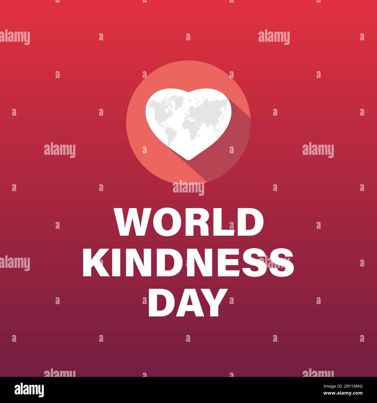 World Kindness Day Vector Illustration with Hearts and Helping Hands ...