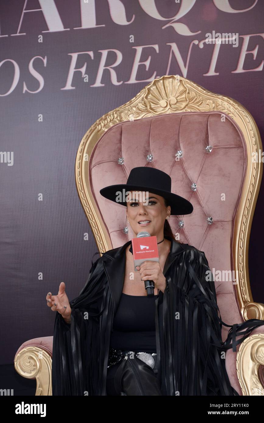 September 27, 2023, Mexico City, Mexico: Singer Edith Marquez attends a ...