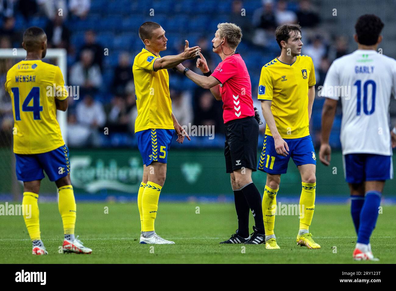 Broendby, Denmark. 27th, September 2023. Rasmus Lauritsen (5) of ...