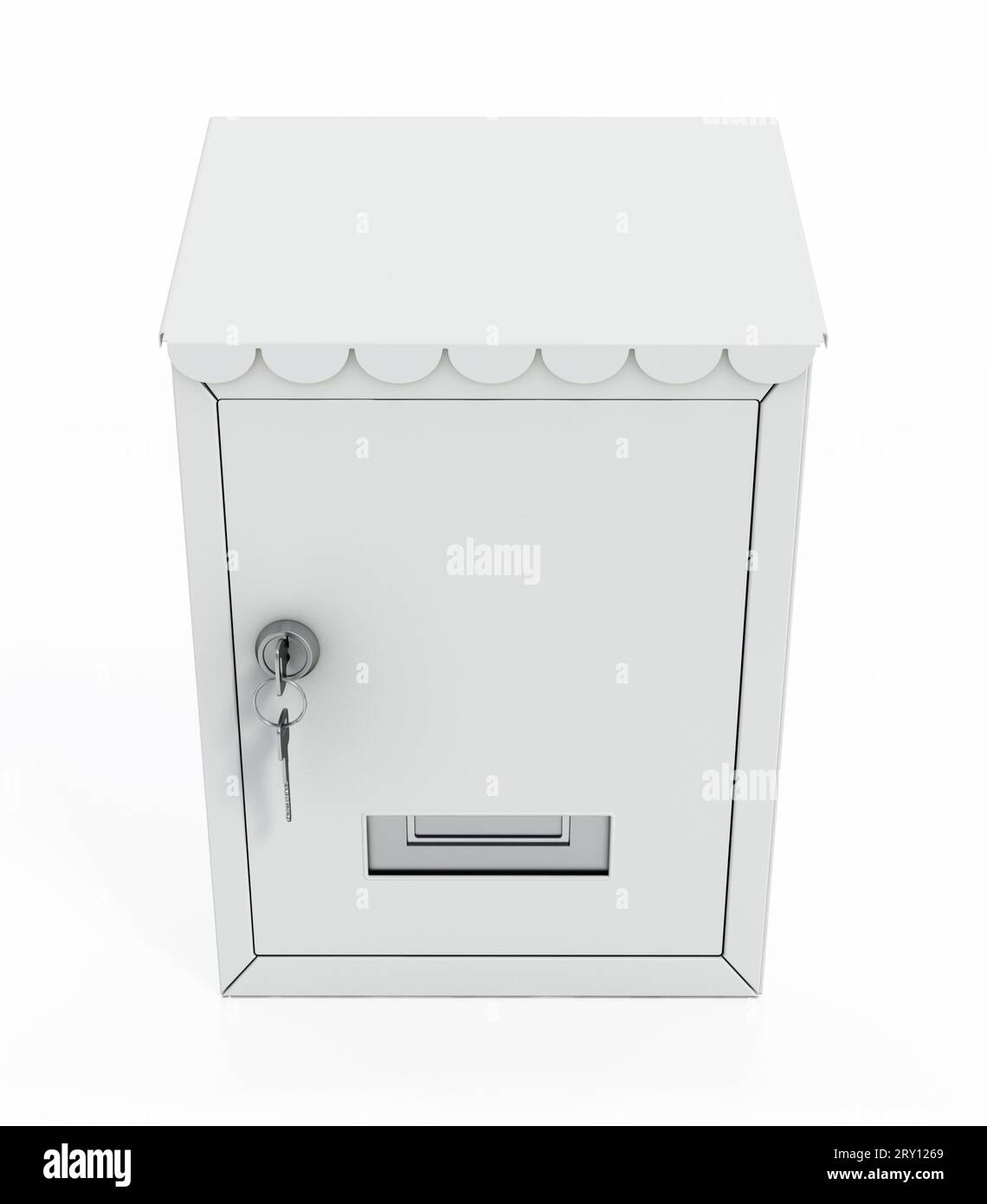 Mailbox isolated on white background. 3D illustration Stock Photo - Alamy