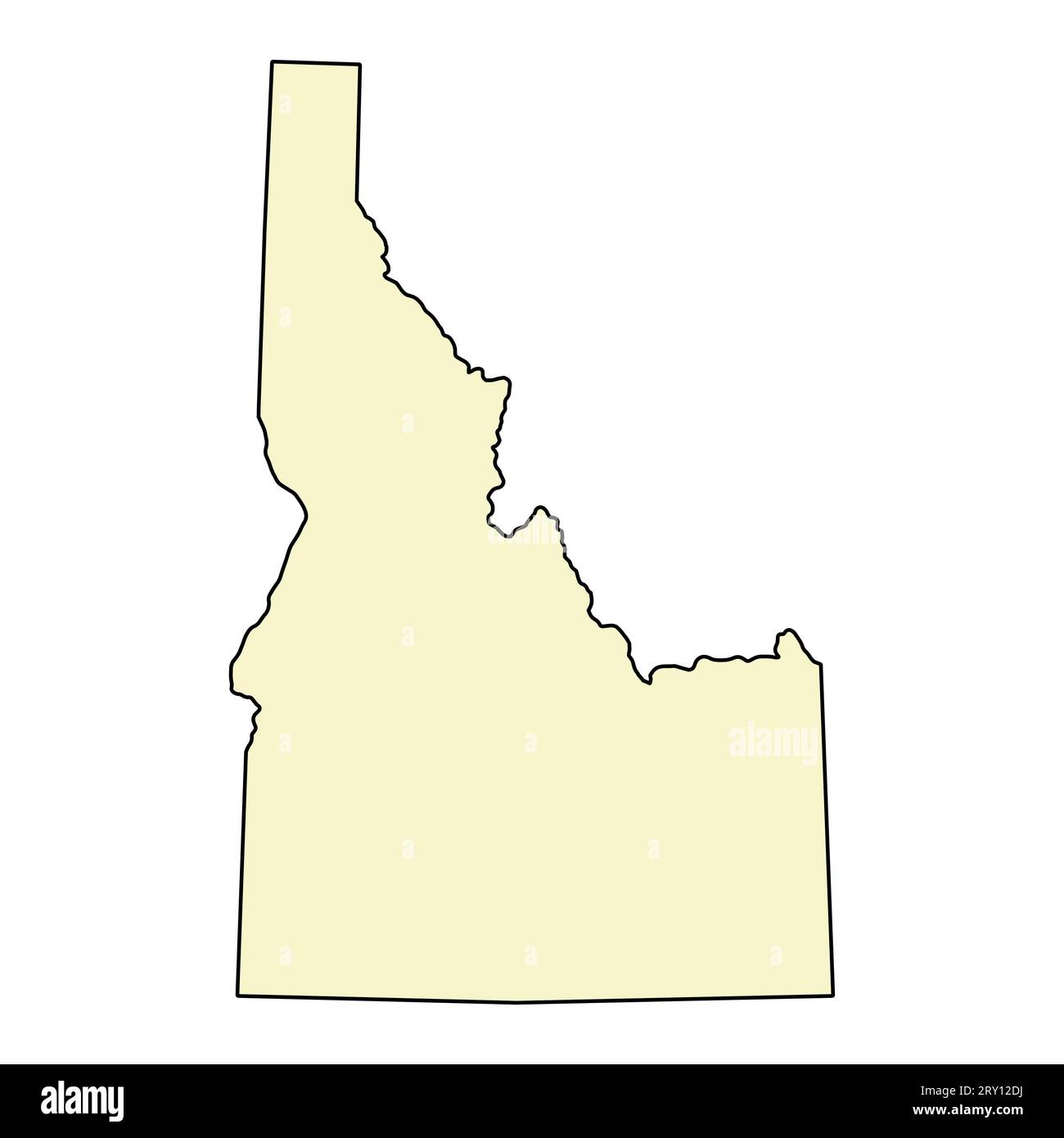 Idaho map shape, united states of america. Flat concept icon symbol ...